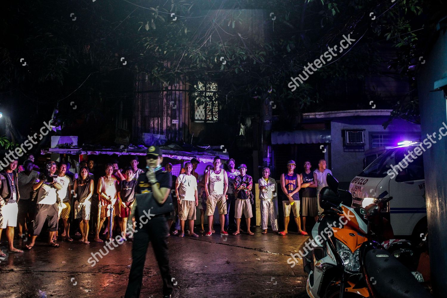 Filipino Spectator Stand Near Crime Scene Editorial Stock Photo - Stock ...