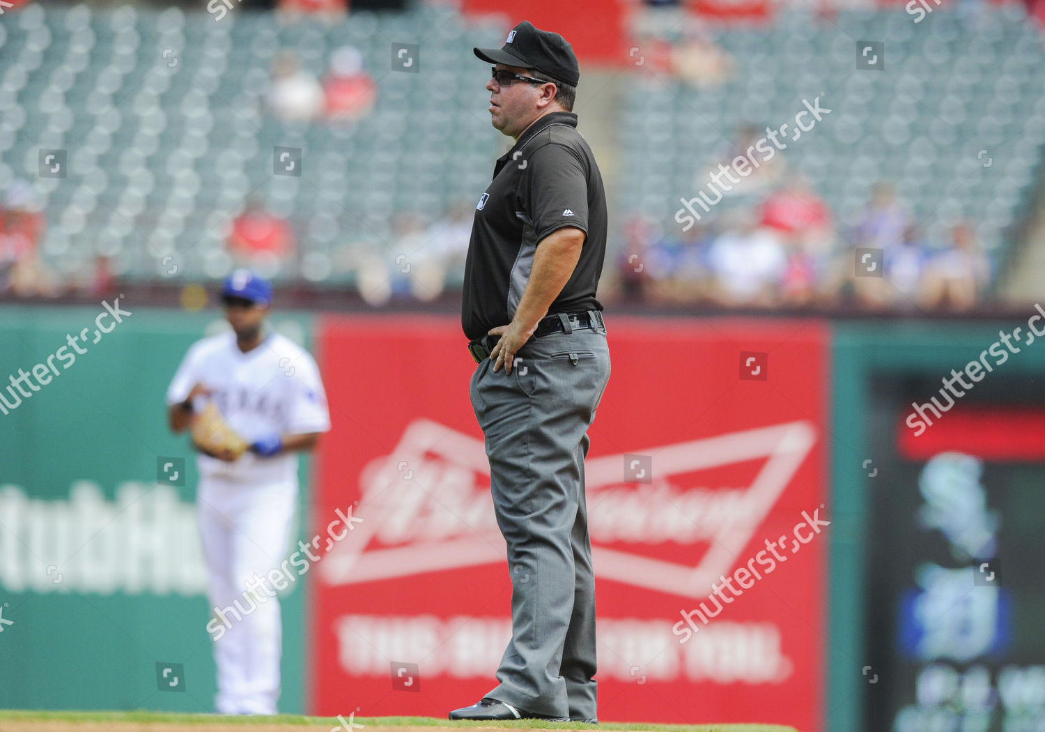 Mlb Umpire Sam Holbrook 34 During Editorial Stock Photo - Stock Image ...