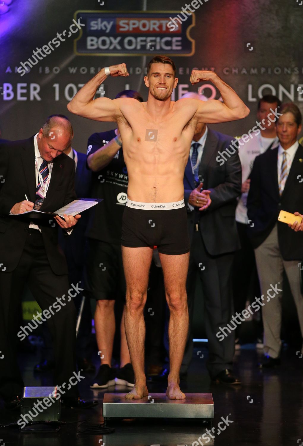 Callum Smith During Boxers Weigh Indigo Editorial Stock Photo - Stock ...