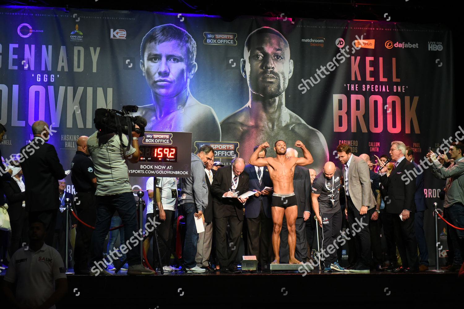 Boxer Kell Brook On Scales During Editorial Stock Photo - Stock Image ...
