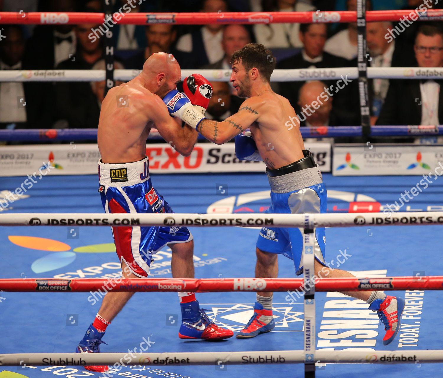 Lee Haskins Stuart Hall Fight O2 Editorial Stock Photo - Stock Image ...