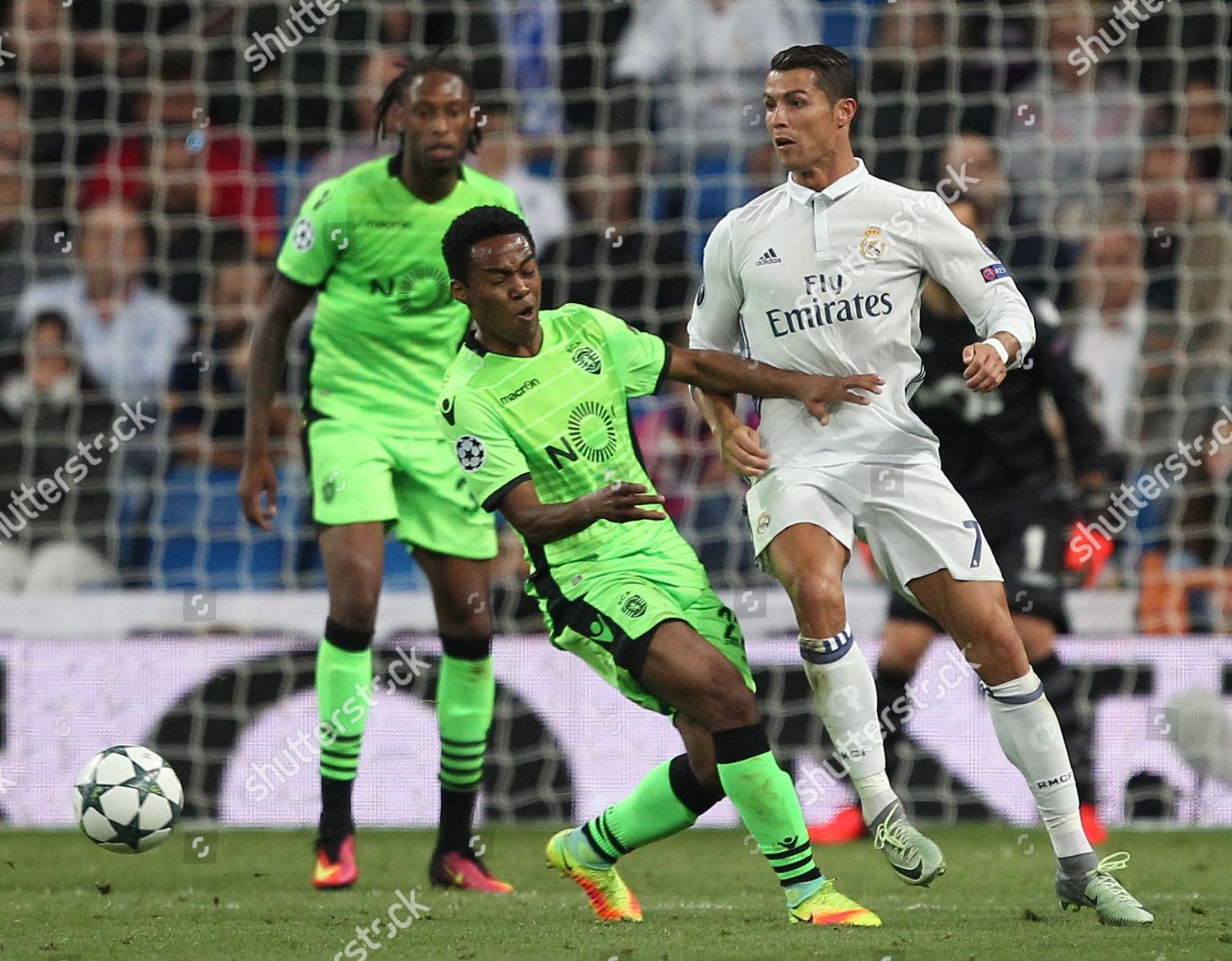 Cristiano Ronaldo Real Madrid Fouled By Editorial Stock Photo - Stock ...