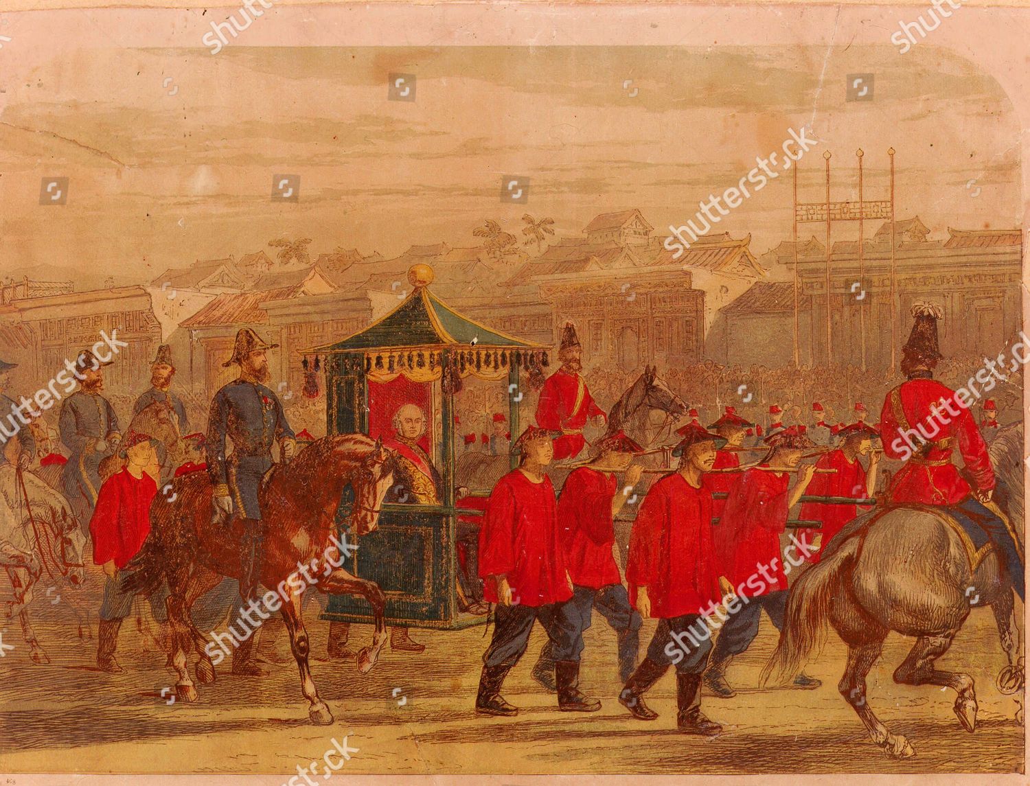 State Entry Lord Elgin Into Peking Editorial Stock Photo - Stock Image ...