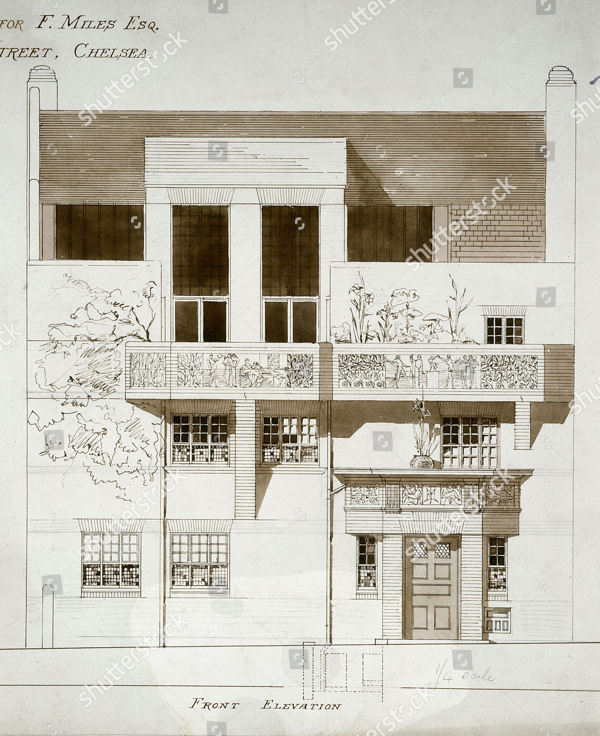 Design Frank Miles House 29 Tite Editorial Stock Photo - Stock Image ...