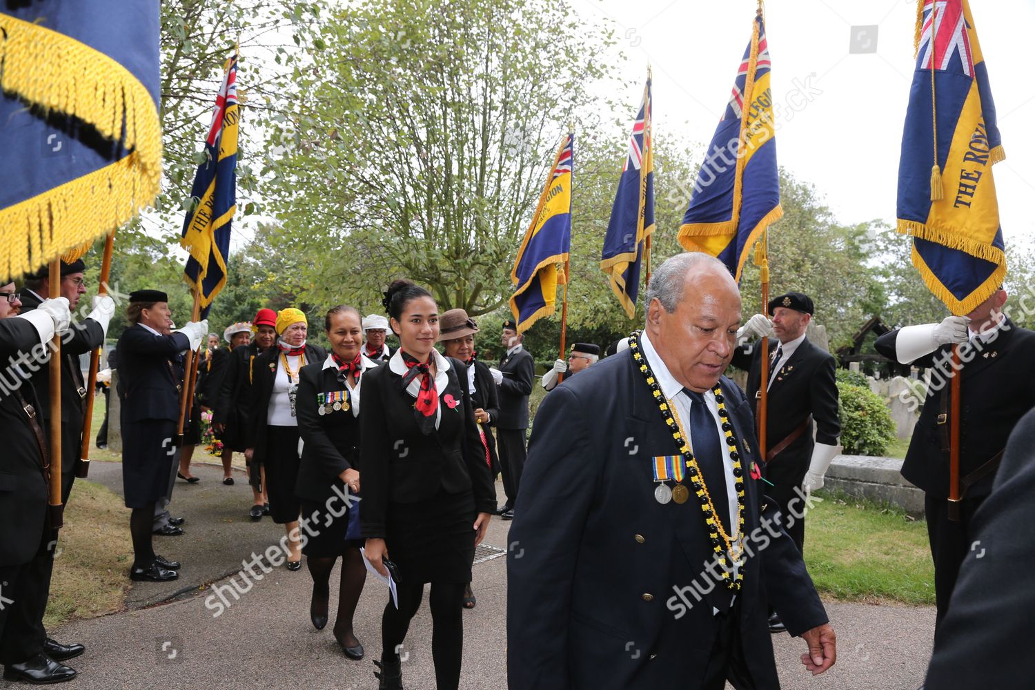 Service Commemorating Niue Soldiers Who Fought Editorial Stock Photo ...