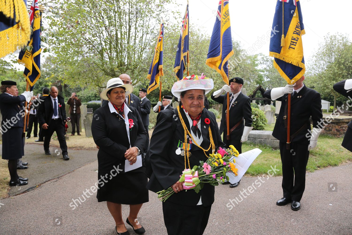 Service Commemorating Niue Soldiers Who Fought Editorial Stock Photo ...
