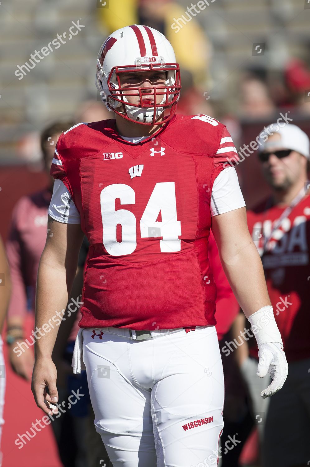 Wisconsin Badgers Offensive Lineman Brett Connors Editorial Stock Photo ...