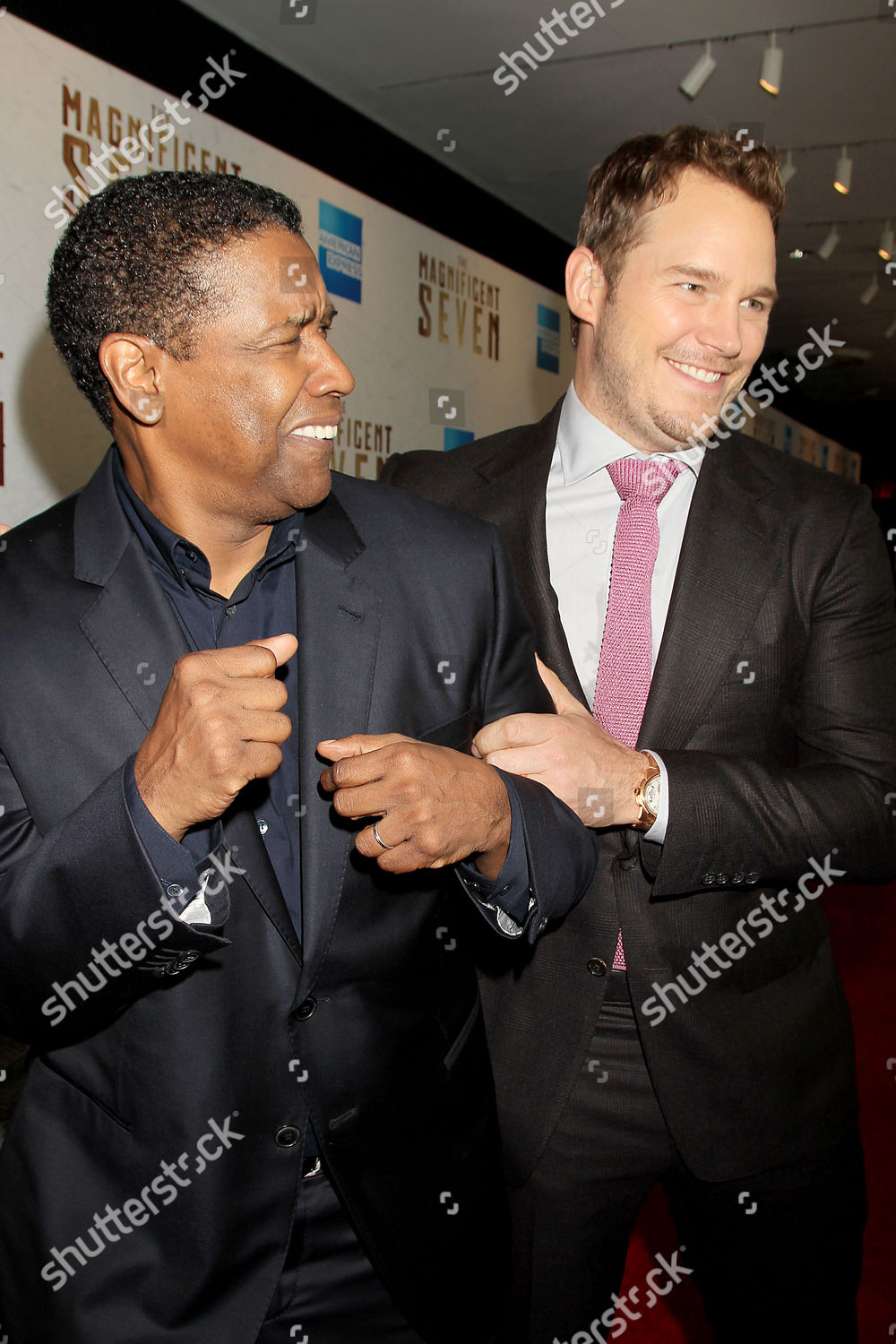 Denzel Washington Chris Pratt Editorial Stock Photo - Stock Image ...