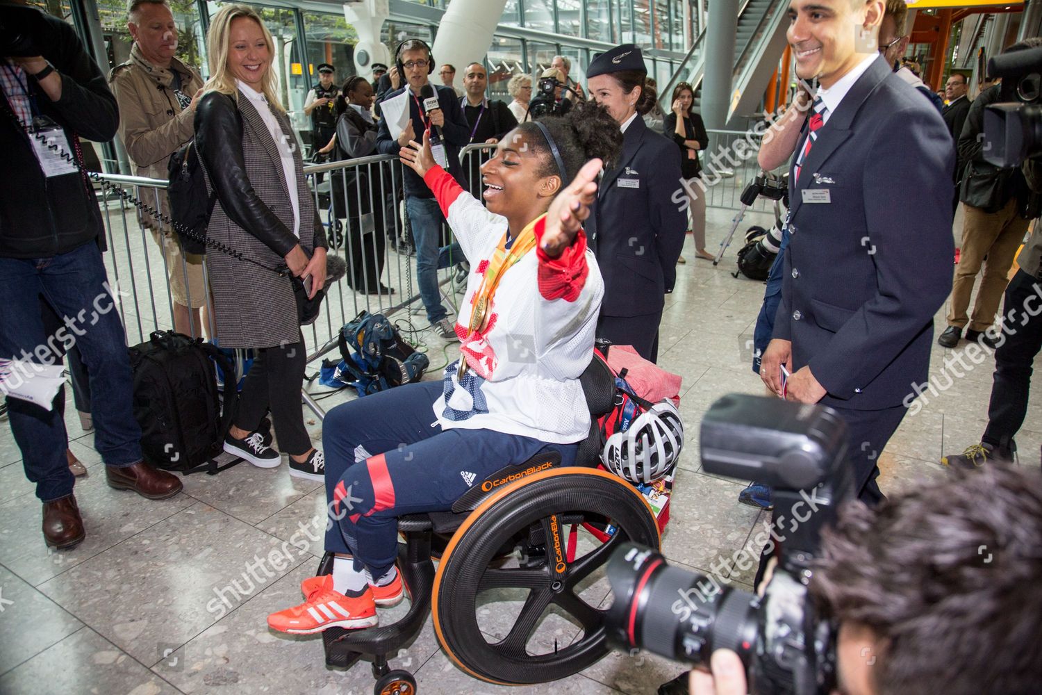 Team Gb Paralympian Kadeena Cox Celebrates Editorial Stock Photo ...