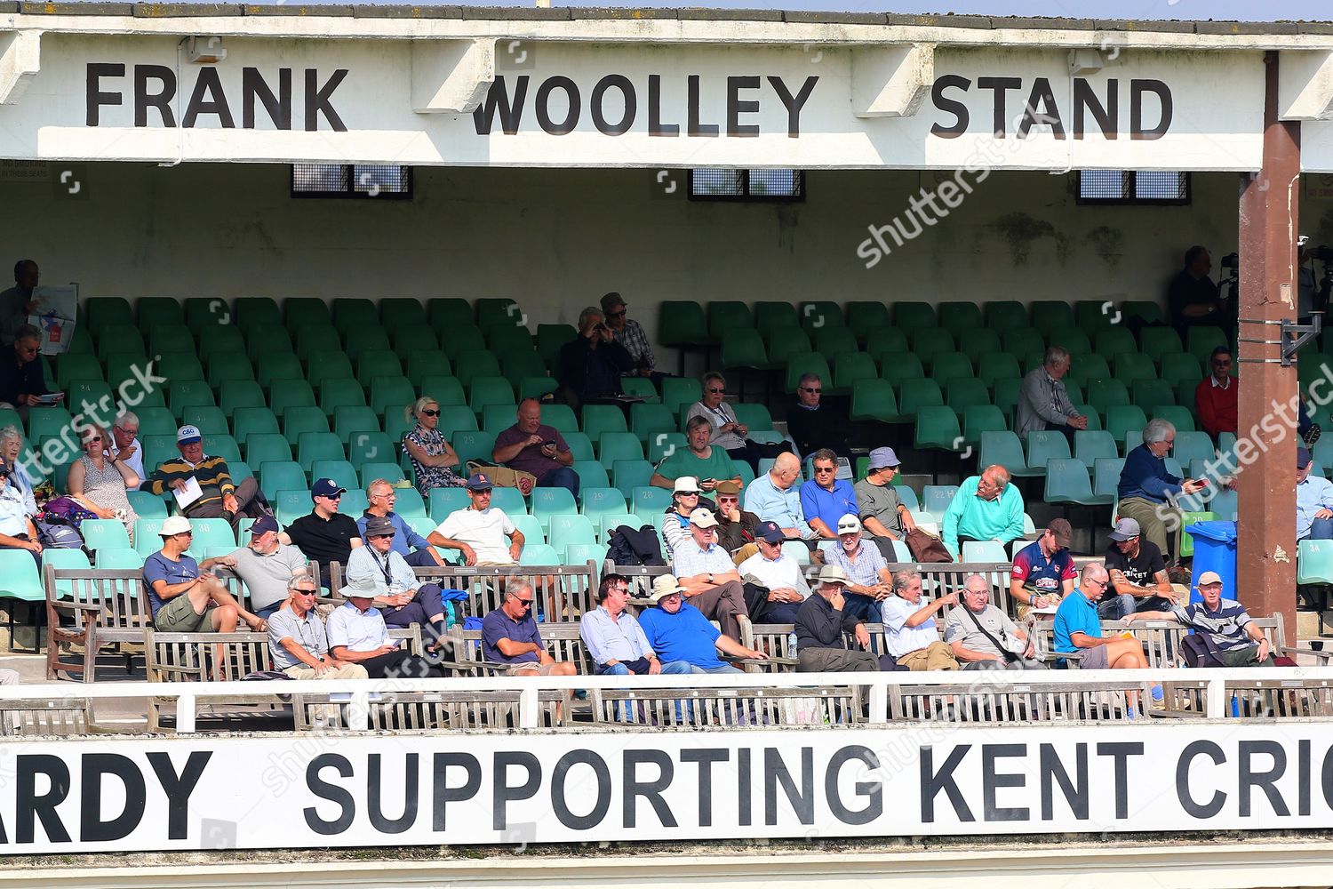 Spectators Look On Frank Woolley Stand Editorial Stock Photo - Stock ...