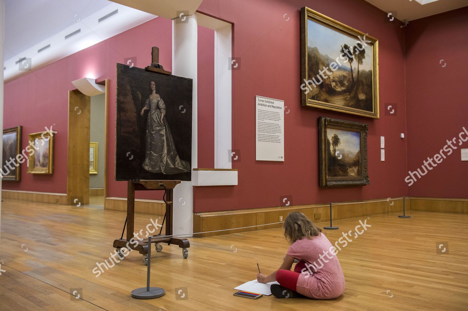 Stella Cartwright Aged 8 Sketches Painting Editorial Stock Photo ...