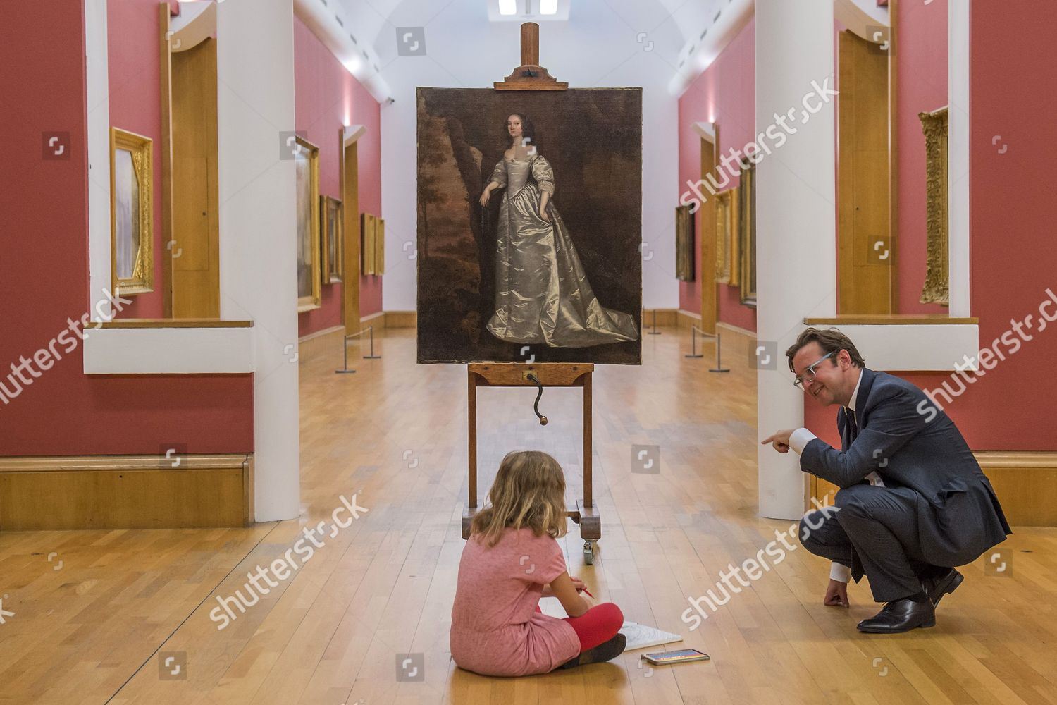 Stella Cartwright Aged 8 Sketches Painting Editorial Stock Photo ...