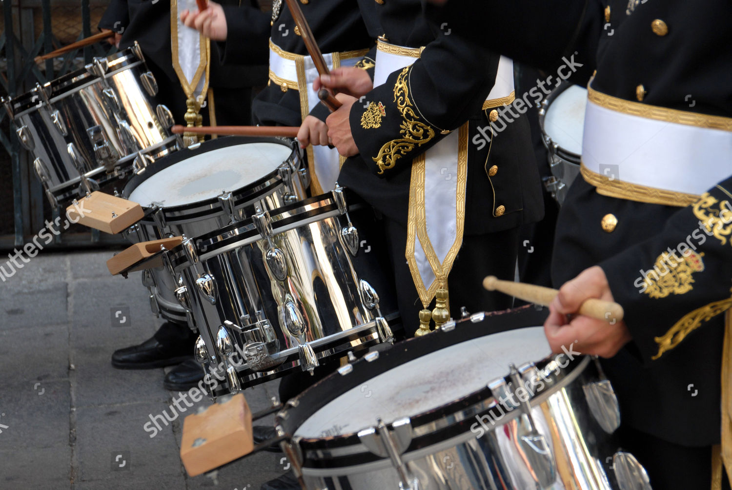 Marching Band During Easter Procession Cadiz Editorial Stock Photo ...