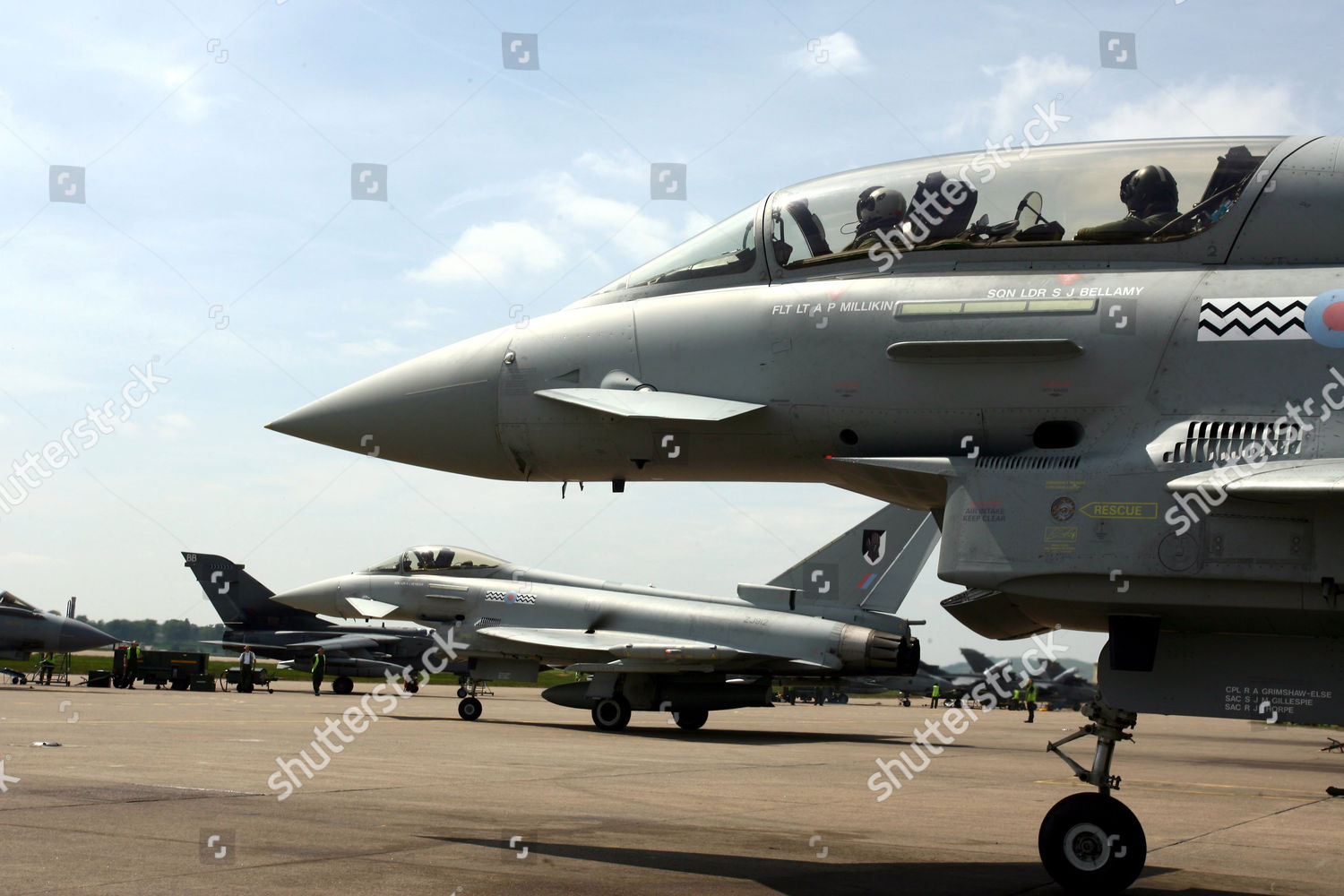 Typhoons Prepare Take Off Editorial Stock Photo - Stock Image ...