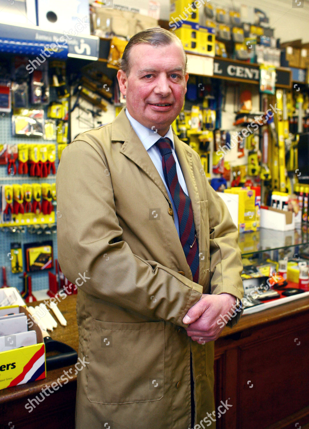 Michael Earl Strathmore Inside His Ironmongers Editorial Stock Photo ...