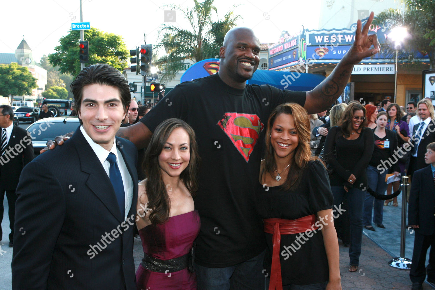 Brandon Routh Courtney Ford Shaquille Oneal Editorial Stock Photo ...