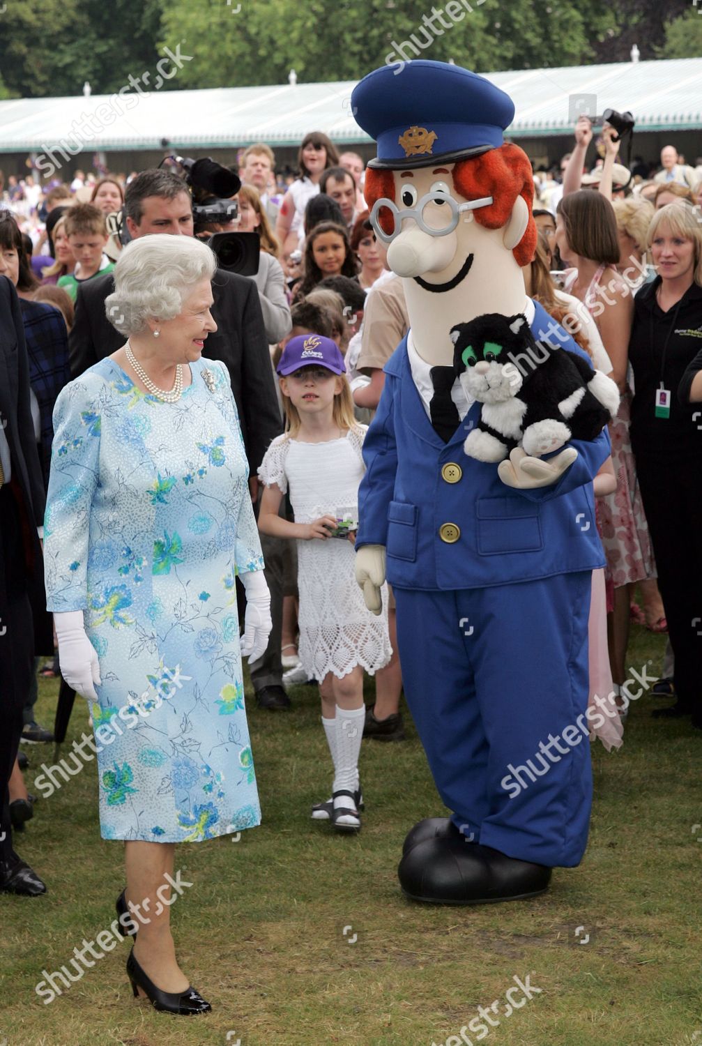 Queen Elizabeth Ii Meets Postman Pat Editorial Stock Photo - Stock ...