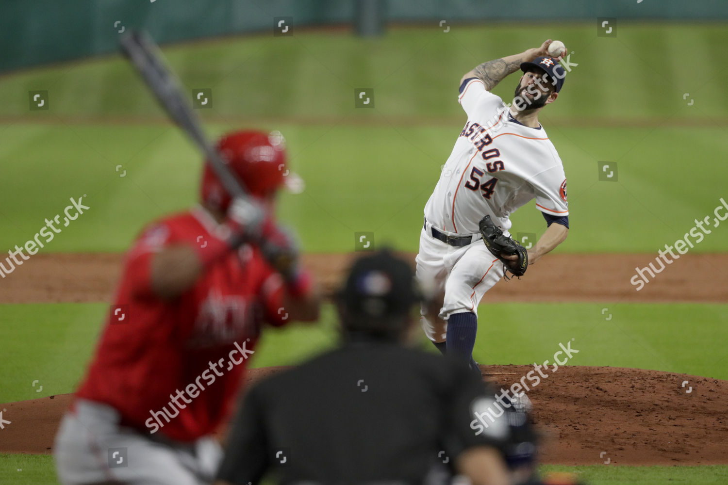 Houston Astros Starting Pitcher Mike Fiers Editorial Stock Photo ...