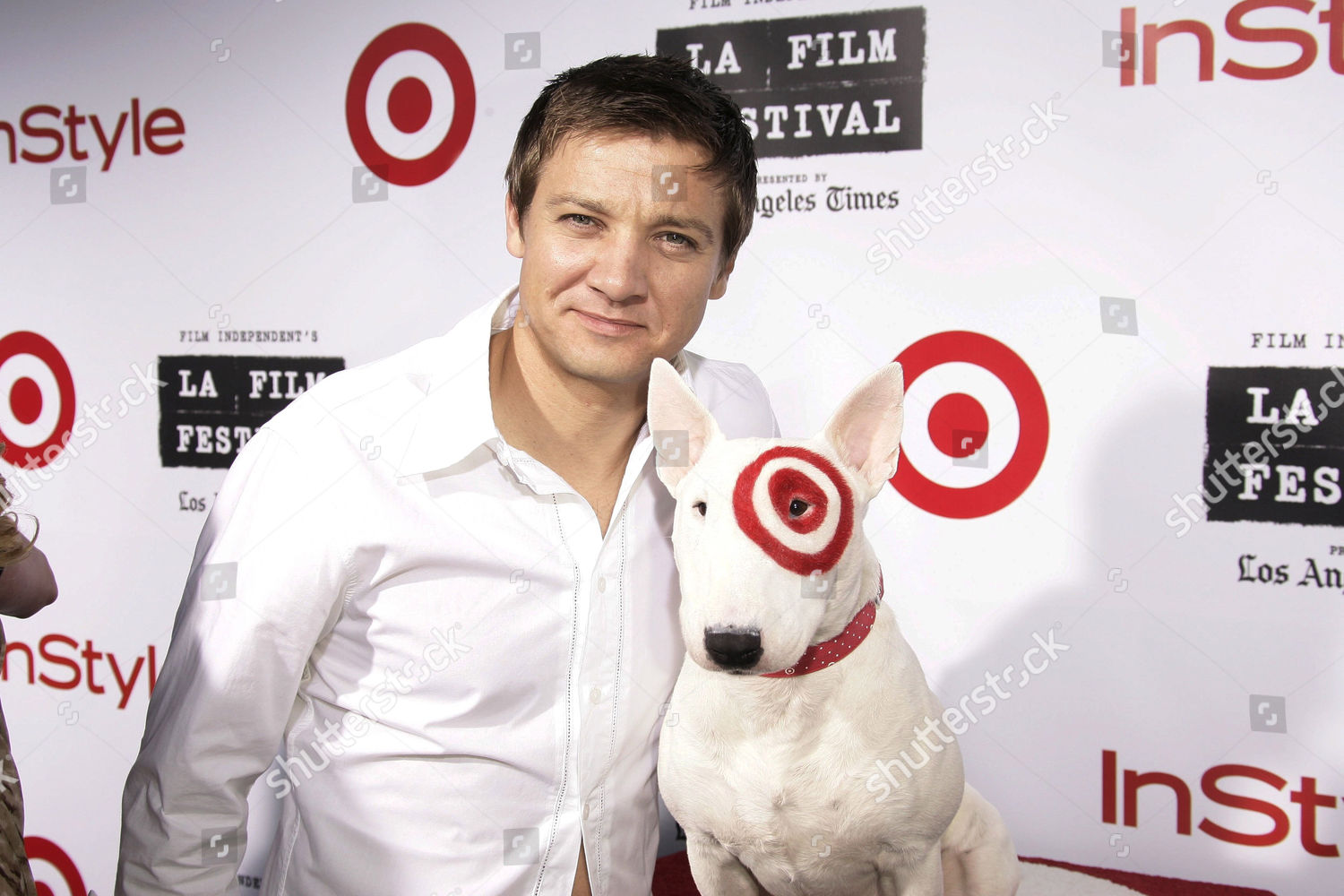 Jeremy Renner Bullseye Target Dog Editorial Stock Photo - Stock Image ...