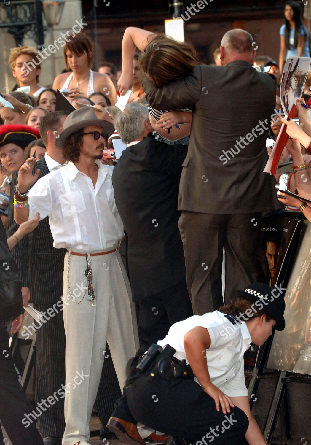Johnny Depp Fainting Fan Editorial Stock Photo - Stock Image | Shutterstock