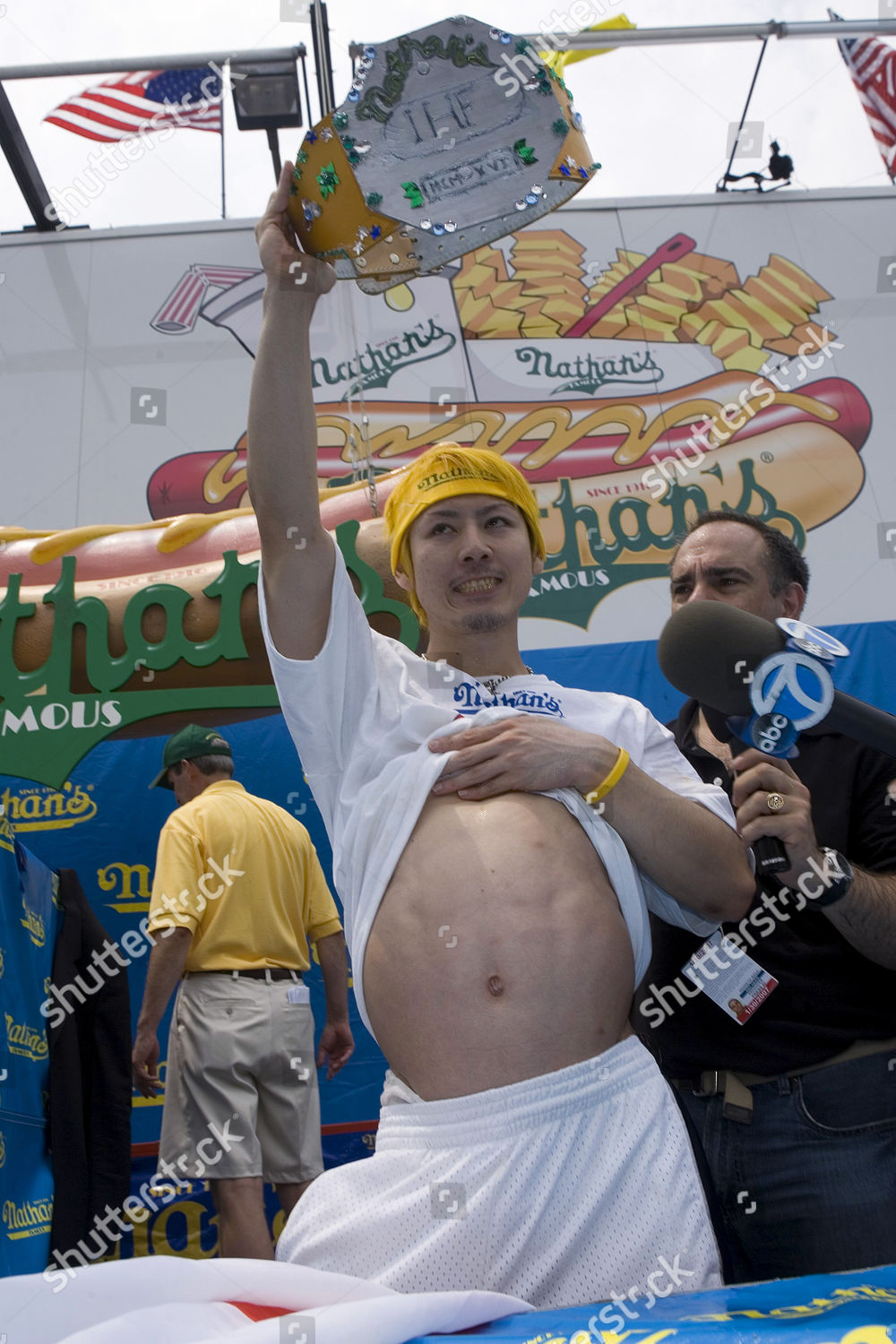 Competitive Eater Takeru Kobayashi Japan Kobayashi Editorial Stock ...