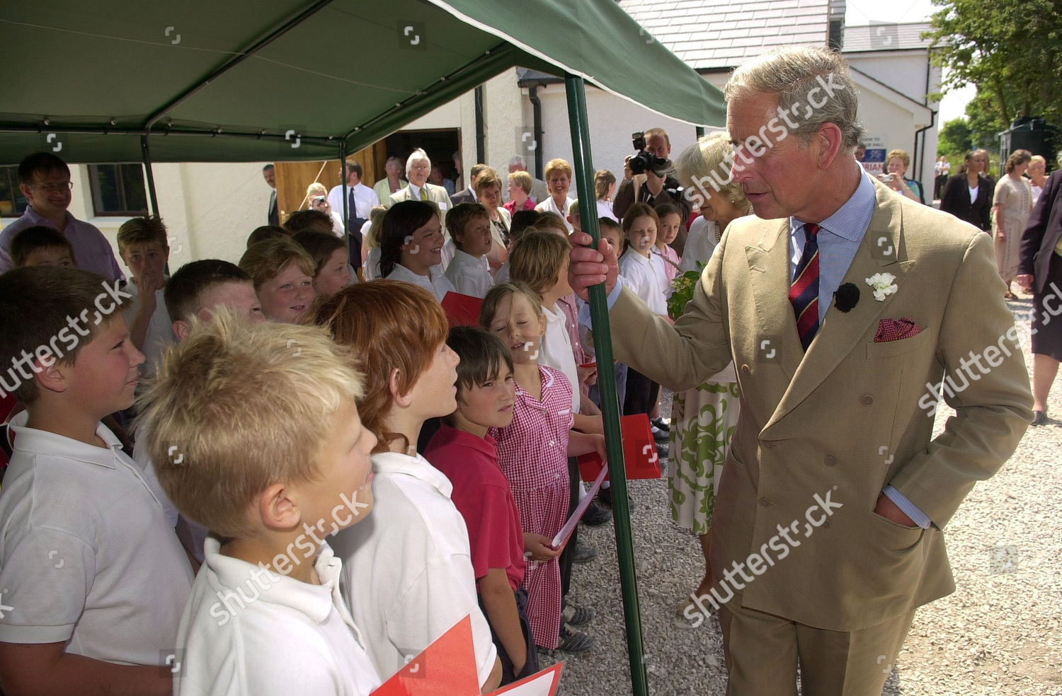 Prince Charles Talking Local Children Village Editorial Stock Photo ...