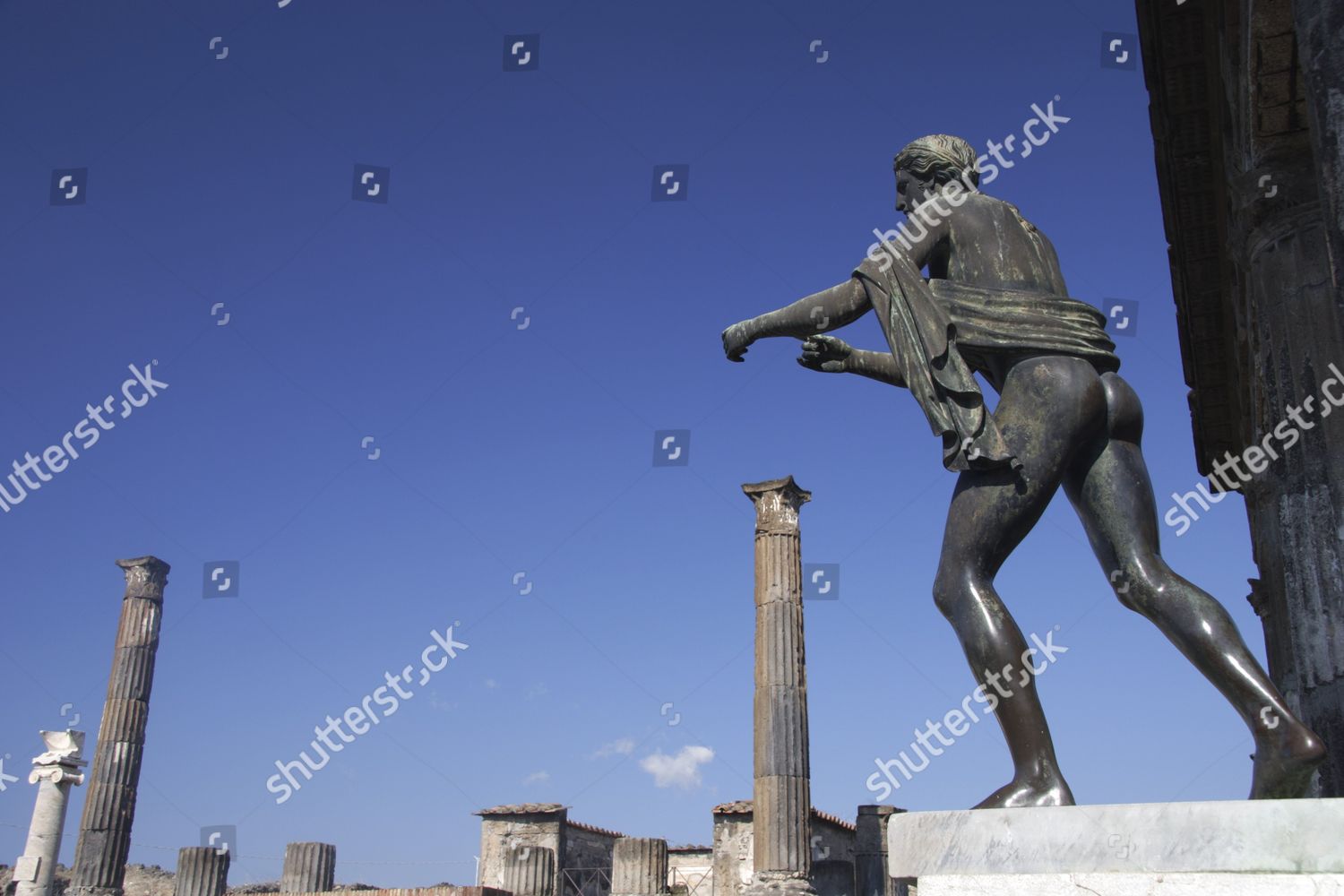 Columns Temple Apollo Closeup View Statue Editorial Stock Photo - Stock ...