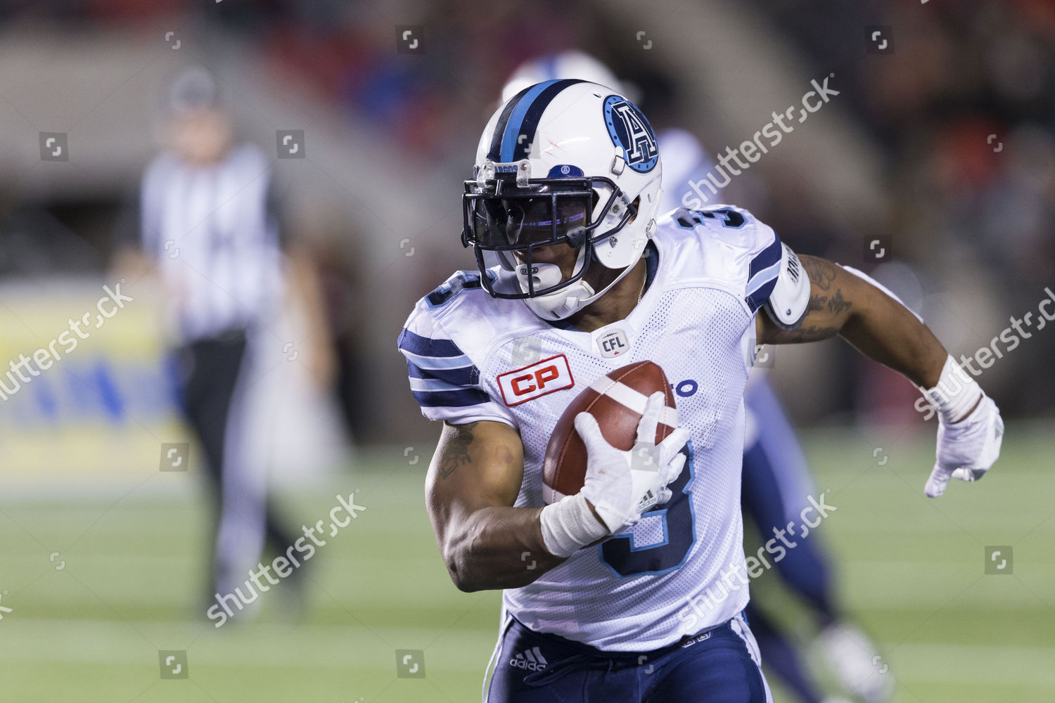 Toronto Argonauts Running Back Brandon Whitaker Editorial Stock Photo ...