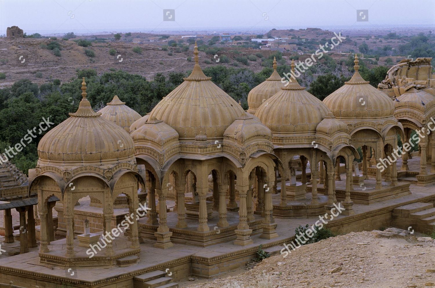 Ruined Royal Cenotaphs Bada Bagh Jaisalmer Editorial Stock Photo ...