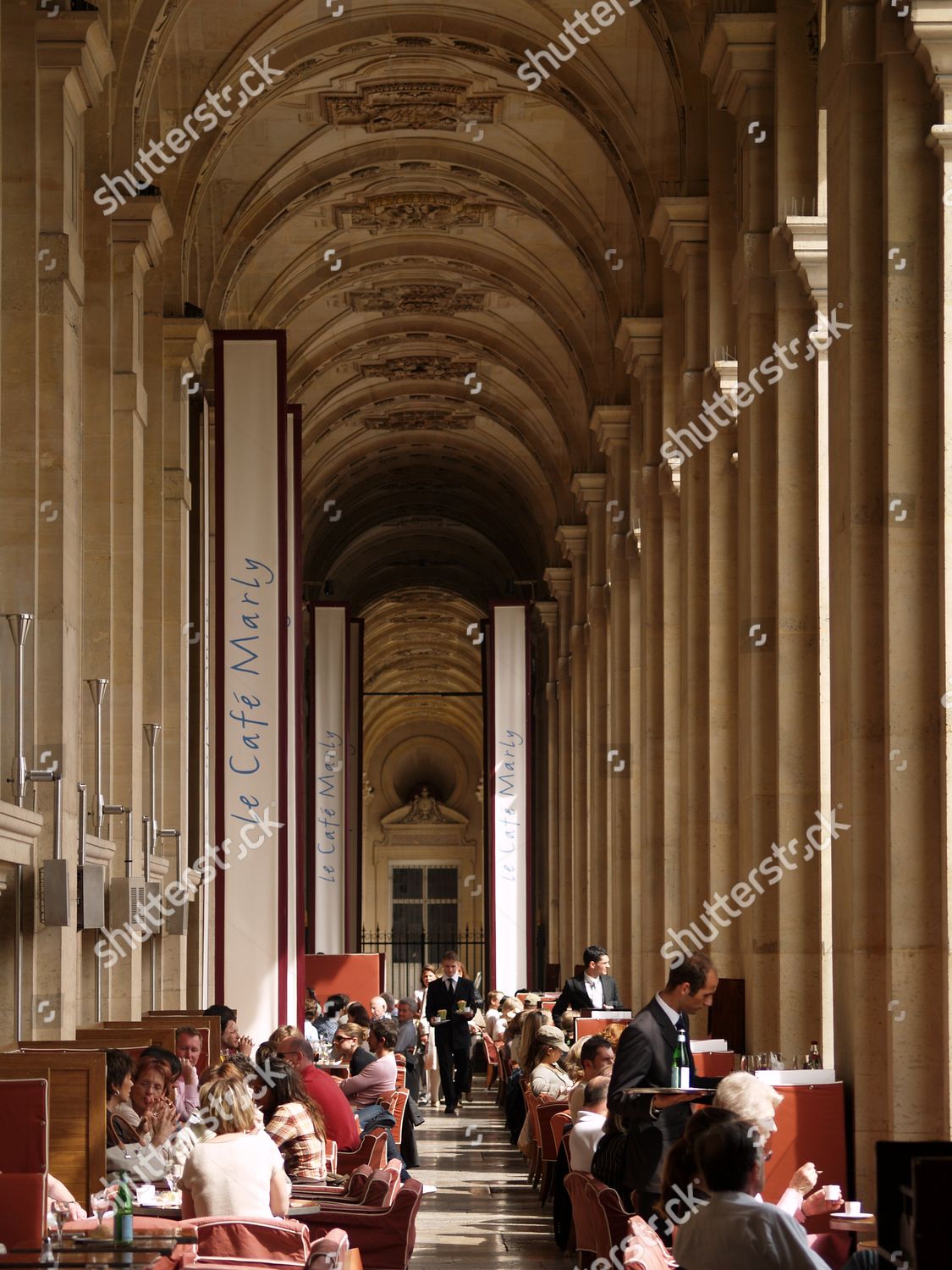 Le Cafe Marly Louvre Museum Paris Editorial Stock Photo - Stock Image ...
