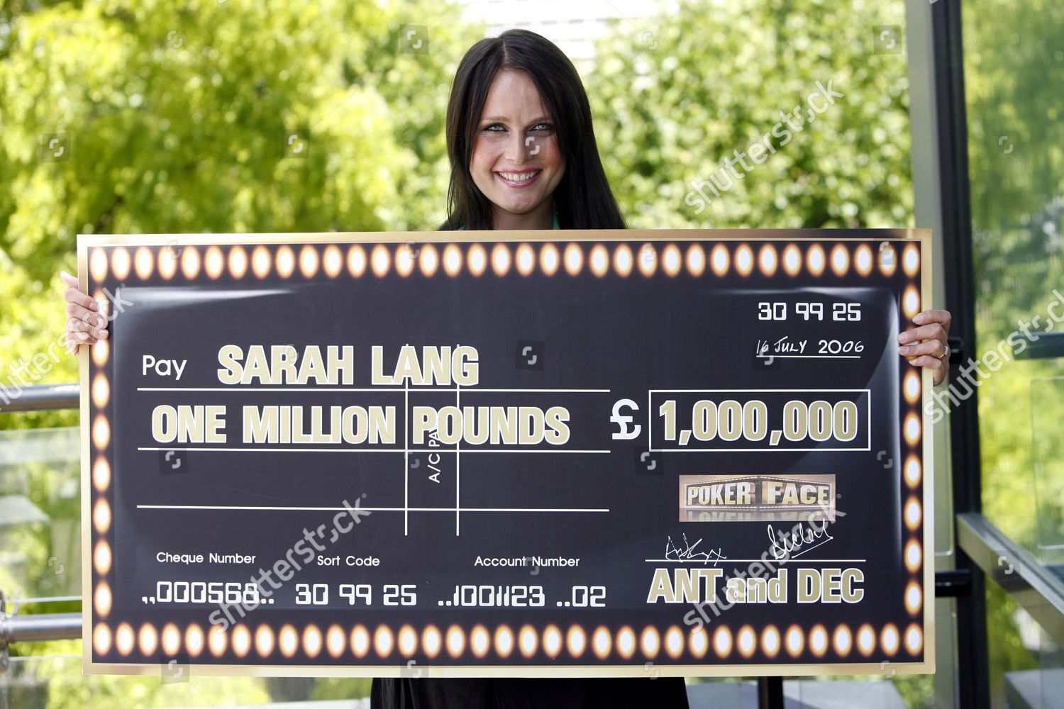 Sarah Lang Her 1 Million Pound Editorial Stock Photo - Stock Image ...
