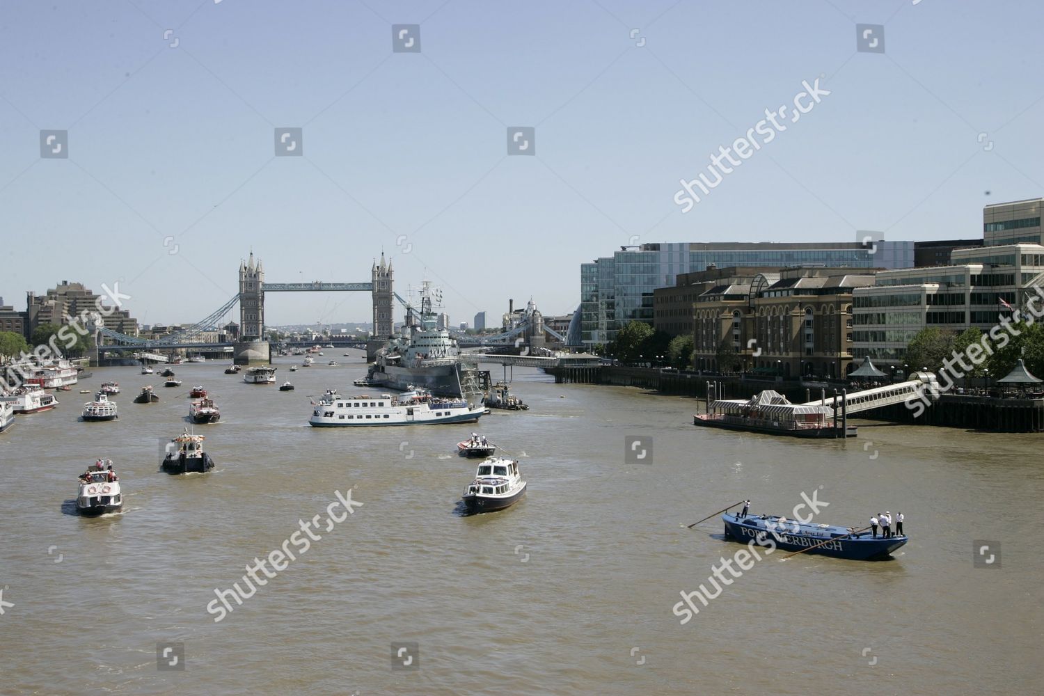 Cargo Barges Raced By Thames Watermen Editorial Stock Photo - Stock ...