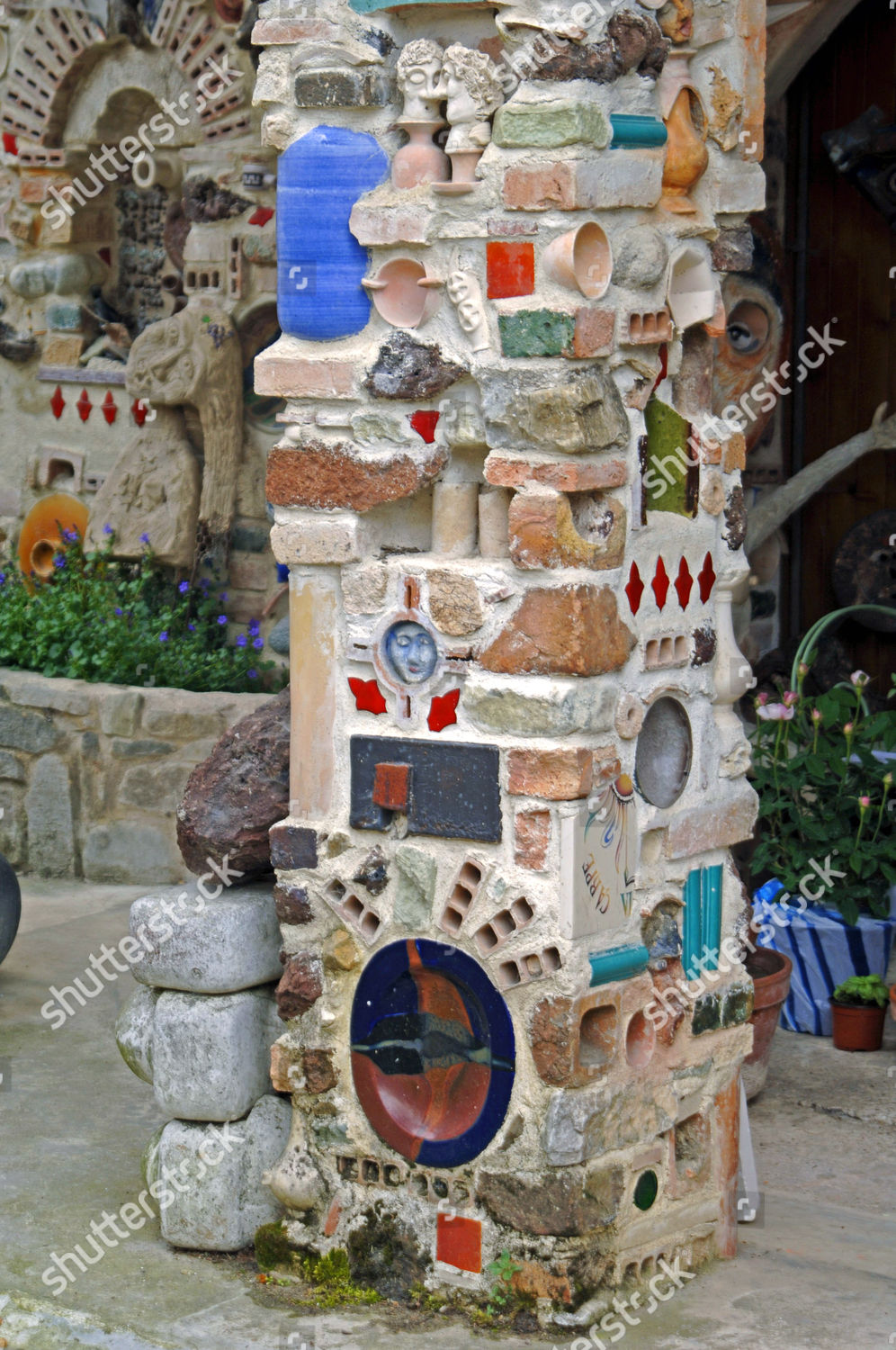 Columns Built Recuperated Materials Including Broken Editorial Stock ...