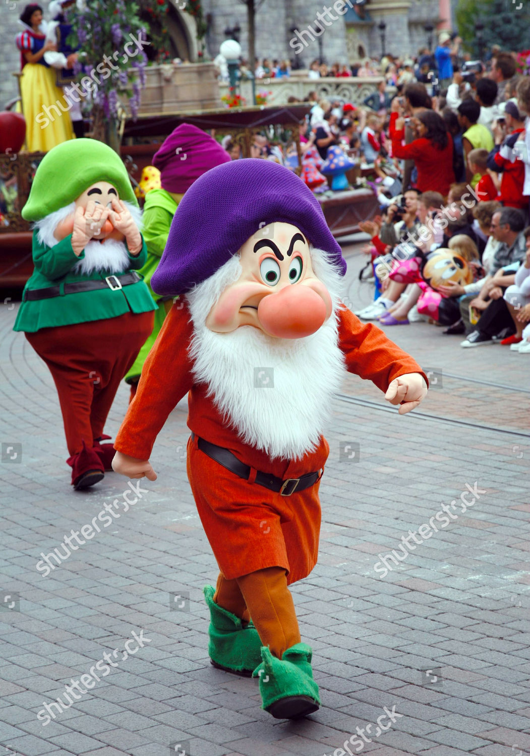 Grumpy Seven Dwarves Greets Tourists Euro Editorial Stock Photo - Stock ...