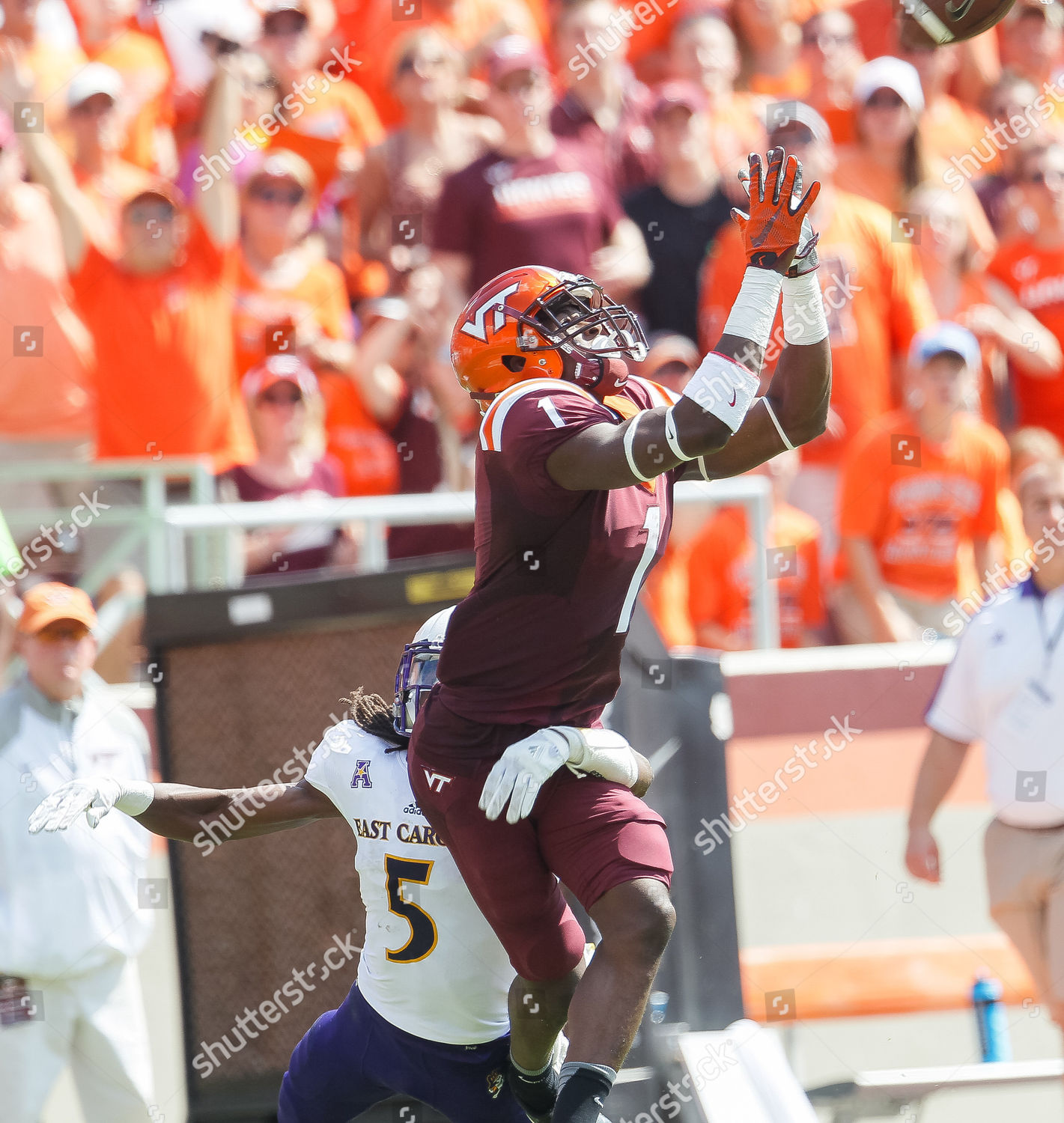 Wide Receiver Isaiah Ford 1 Virginia Editorial Stock Photo - Stock ...