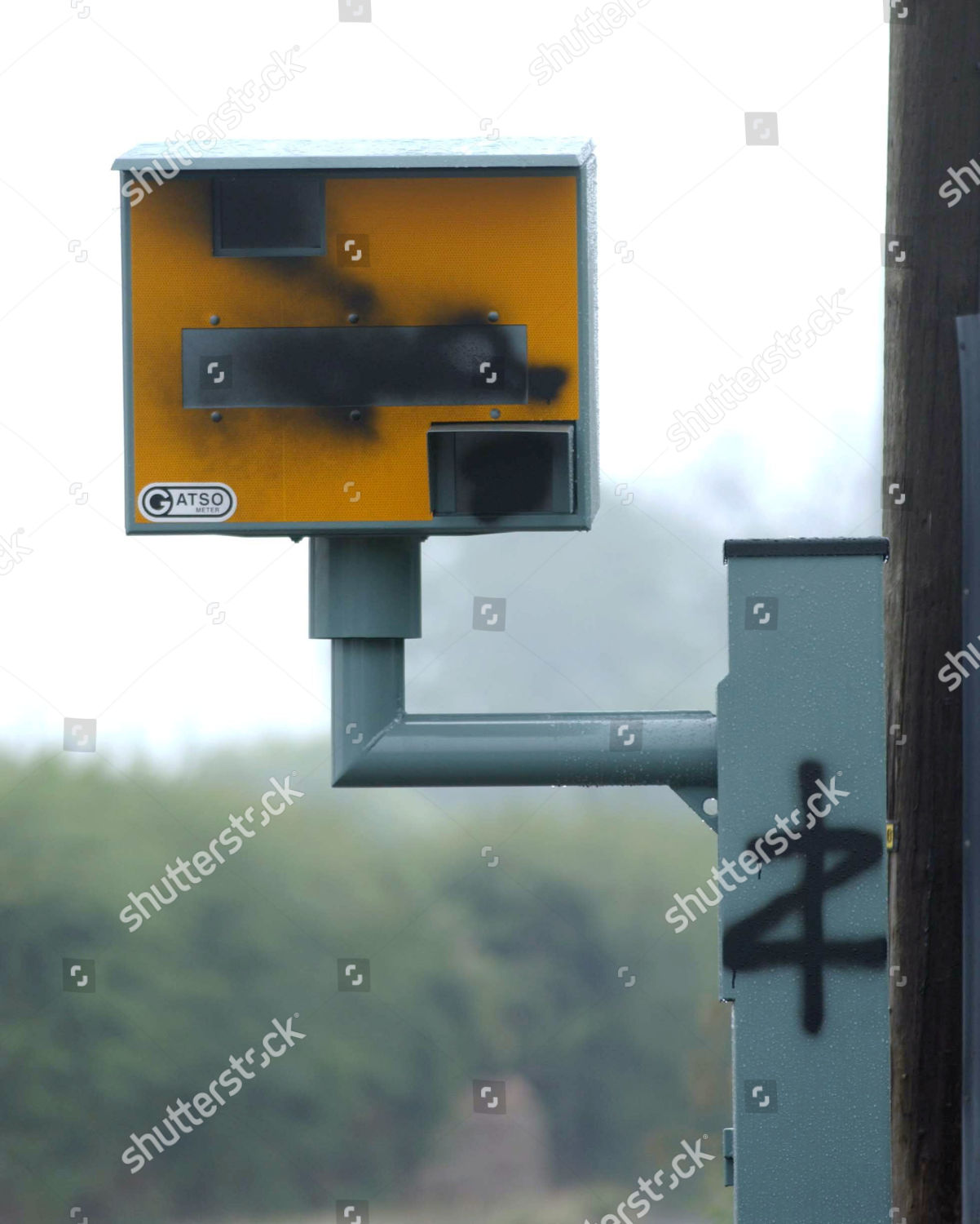 Vandalised Gatso Speed Camera Camera Which Editorial Stock Photo ...