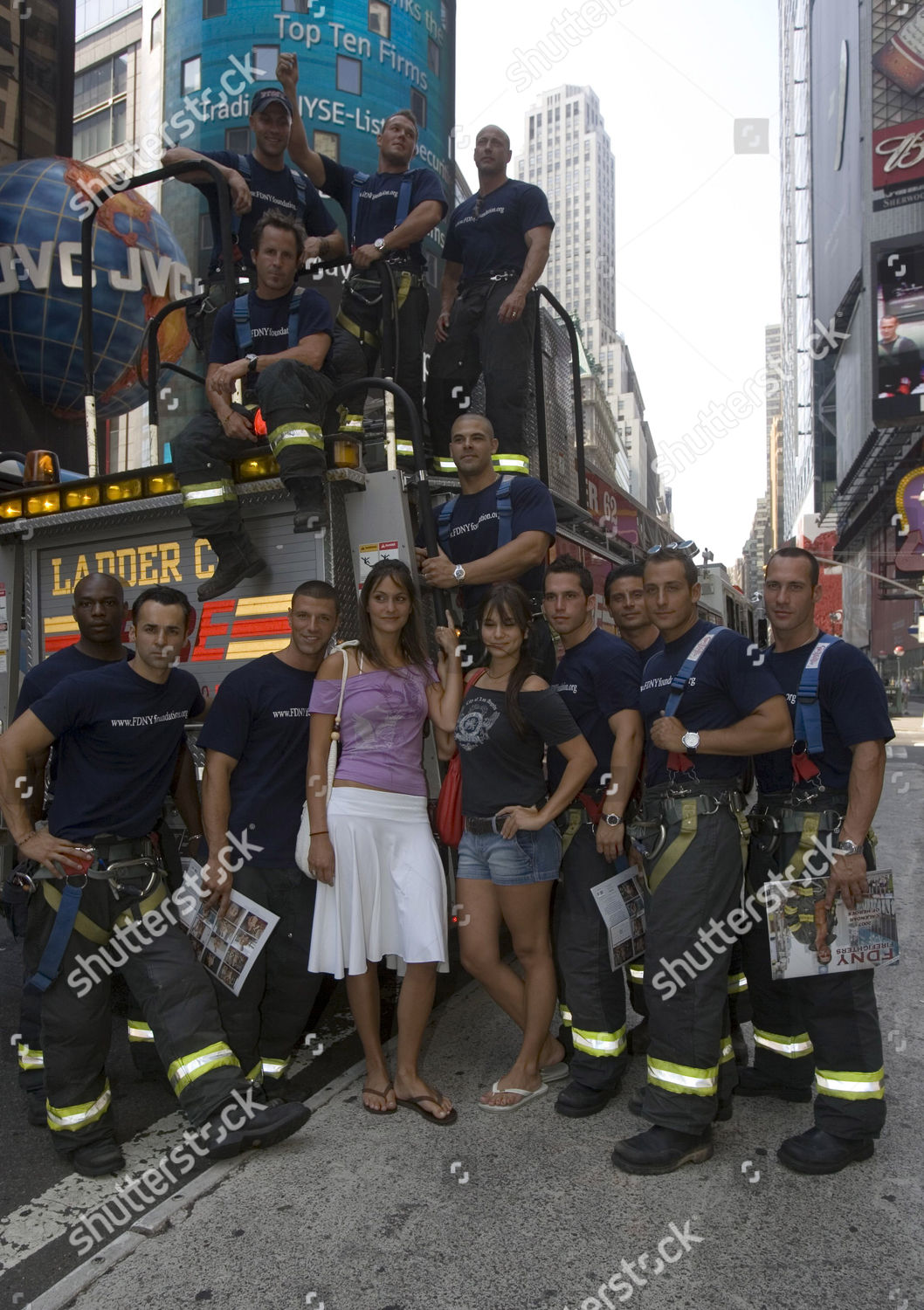 Firefighters 2007 Fdny Calendar Heroes Posing Editorial Stock Photo ...