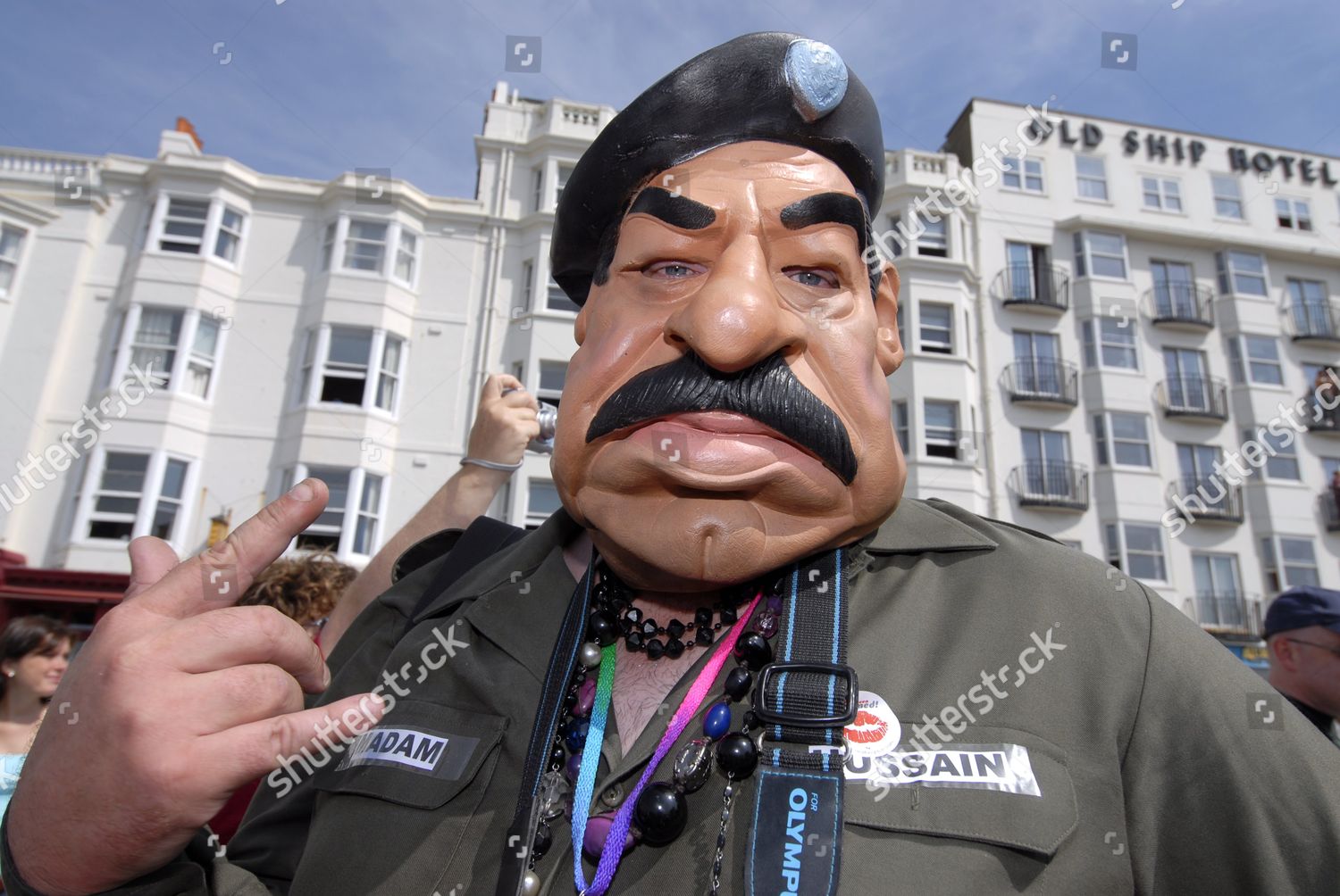 Man Wearing Saddam Hussein Mask Military Editorial Stock Photo - Stock ...
