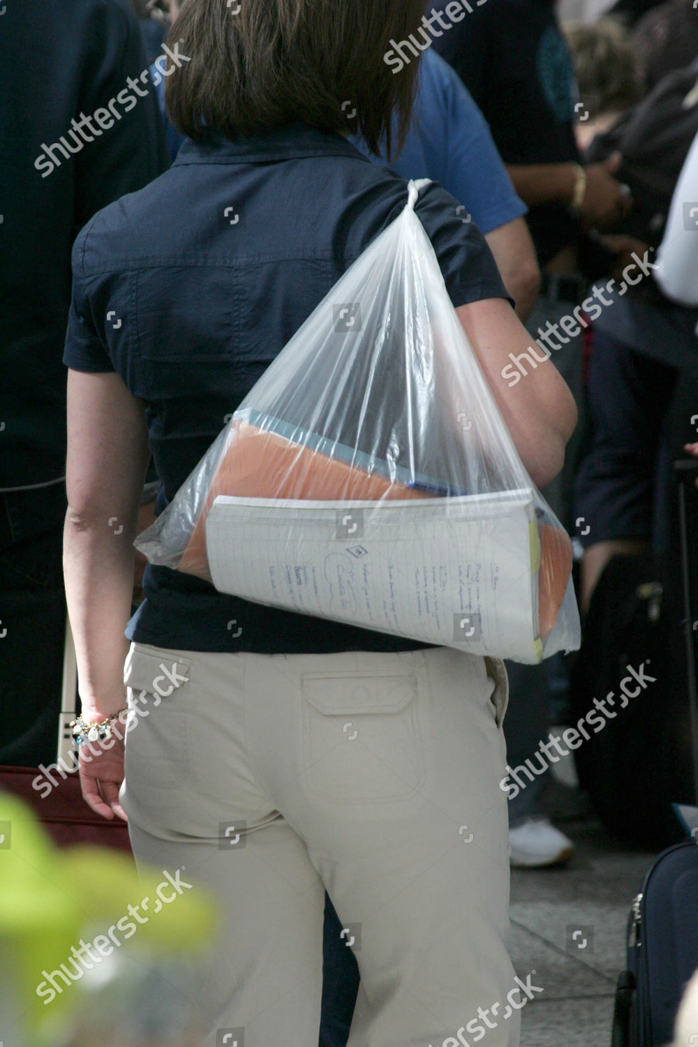 Passengers Emptying Hand Luggage Into Transparent Editorial Stock Photo ...