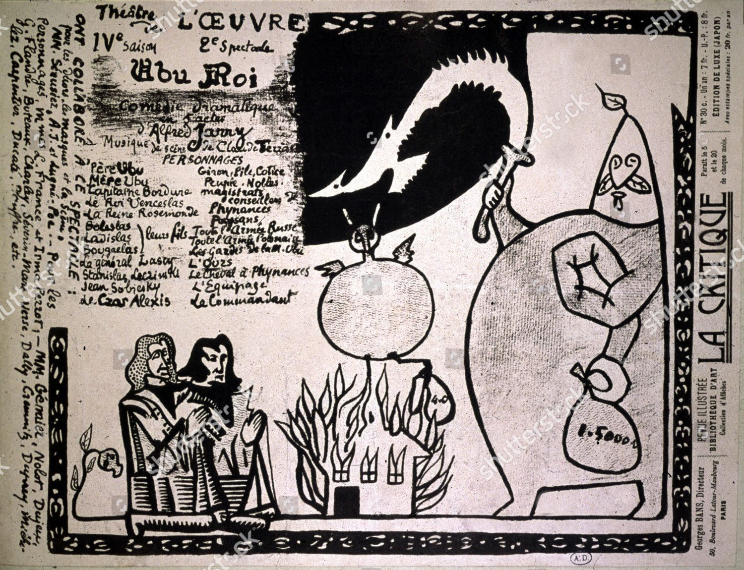 Ubu Roi Poster By Alfred Jarry Editorial Stock Photo - Stock Image ...