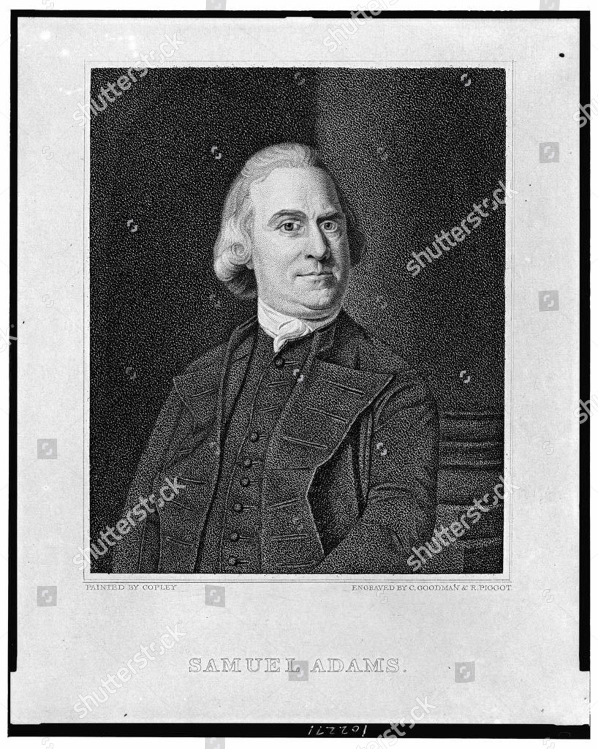 Samuel Adams 17221803 American Statesman Founding Editorial Stock Photo ...