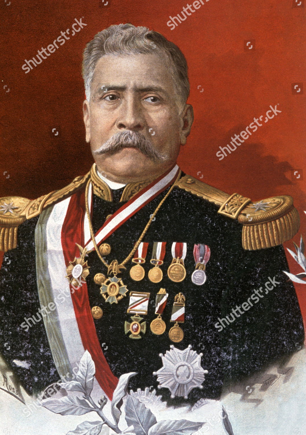History Mexico President Porfirio Diaz 18301915 Editorial Stock Photo ...
