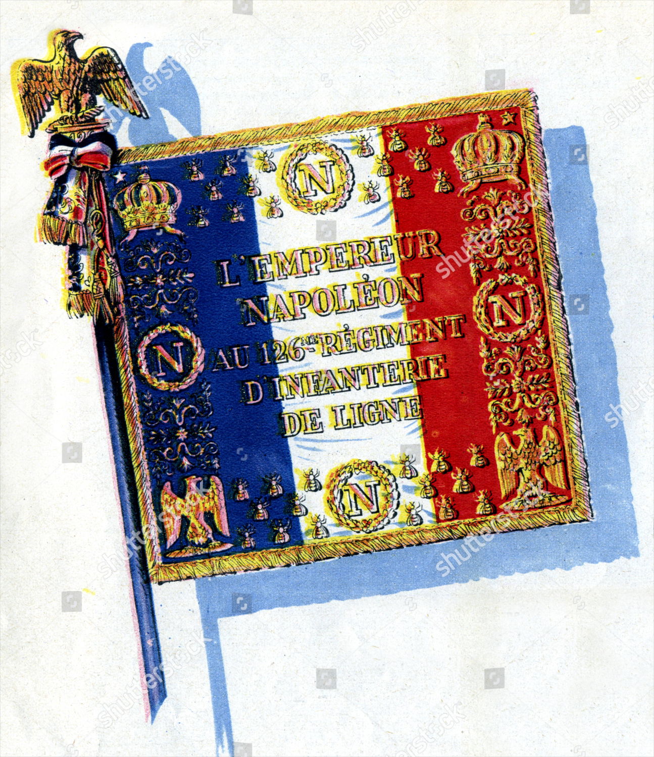 History France French First Empire Flag Editorial Stock Photo - Stock ...