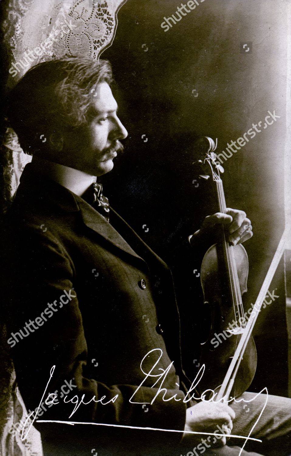 Jacques Thibaud 18801953 French Violinist Photograph Editorial Stock ...