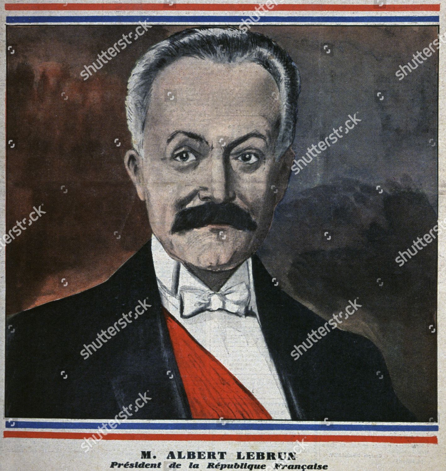 Albert Lebrun 18711950 President French Third Editorial Stock Photo ...