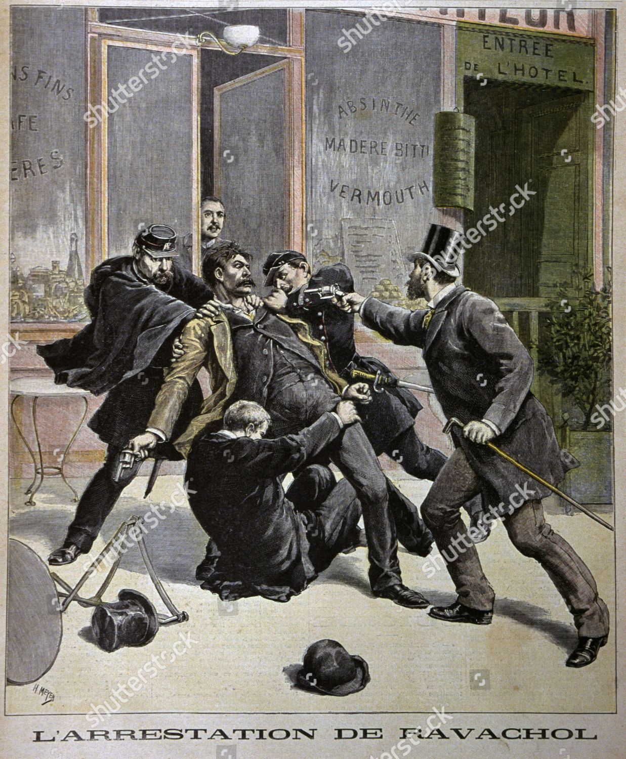 French Anarchist Ravachol 185992 Arrested By Editorial Stock Photo ...