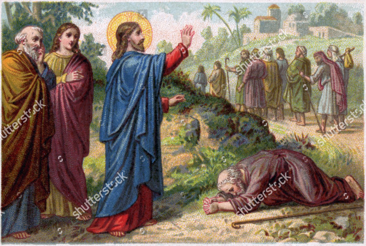 Jesus Christ Heals Ten Lepers Imagery Editorial Stock Photo - Stock ...
