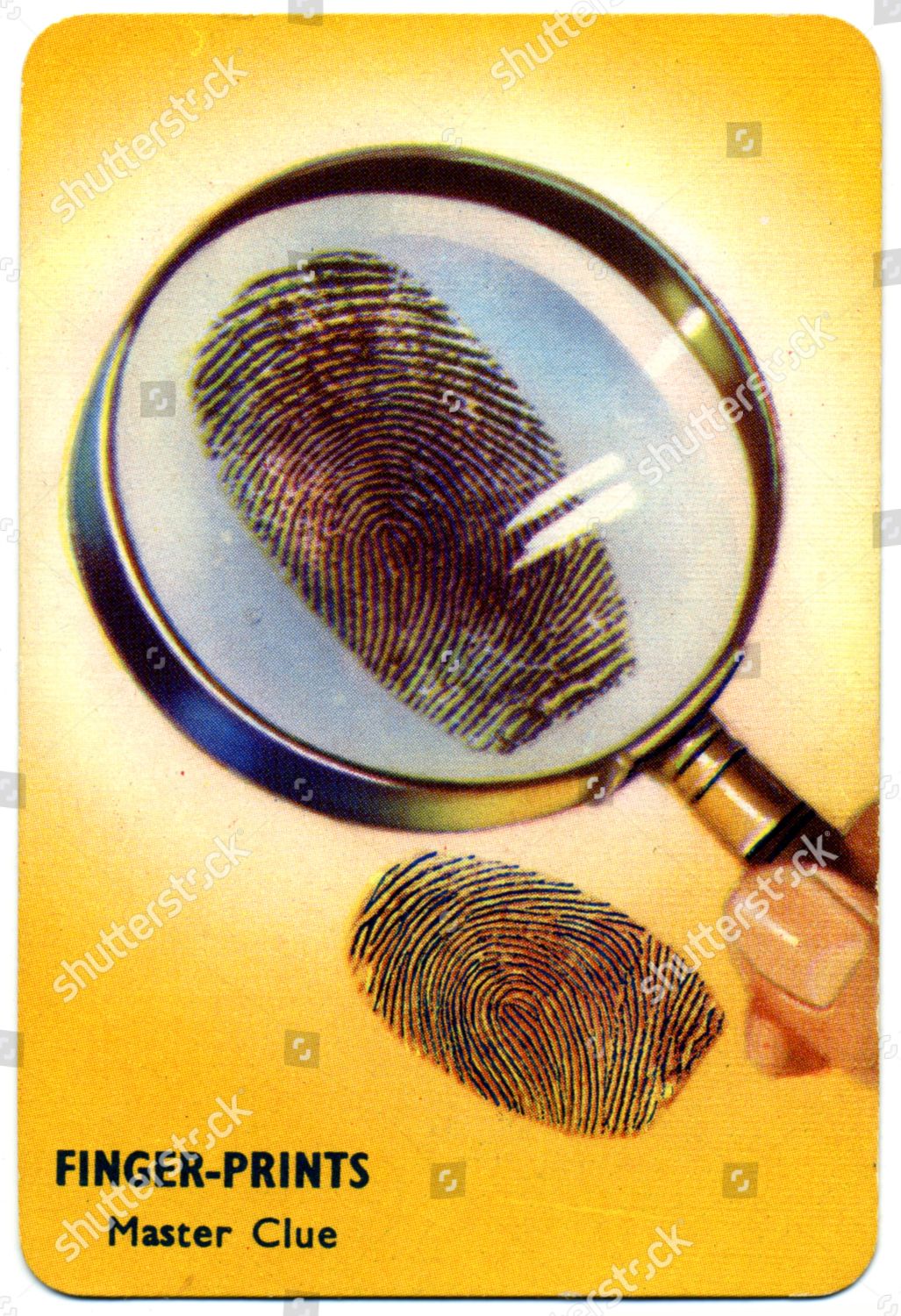 Fingerprints Playing Card Criminal Card Game Editorial Stock Photo ...