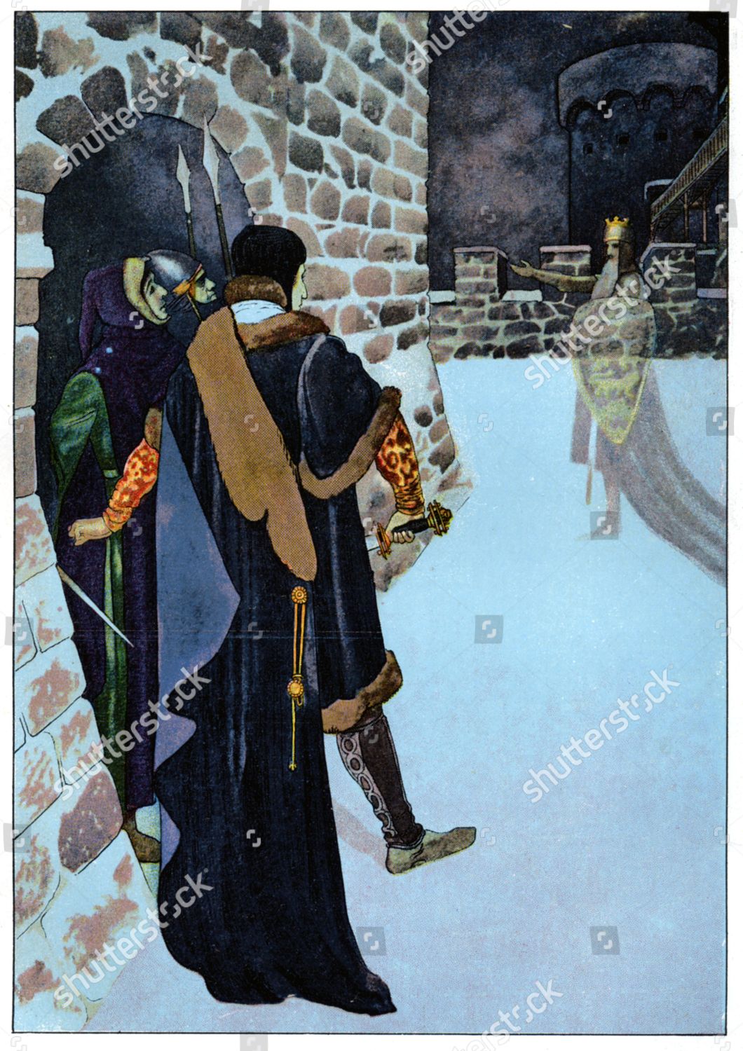 Horatio Marcellus Hamlet Ghost His Father Editorial Stock Photo - Stock ...