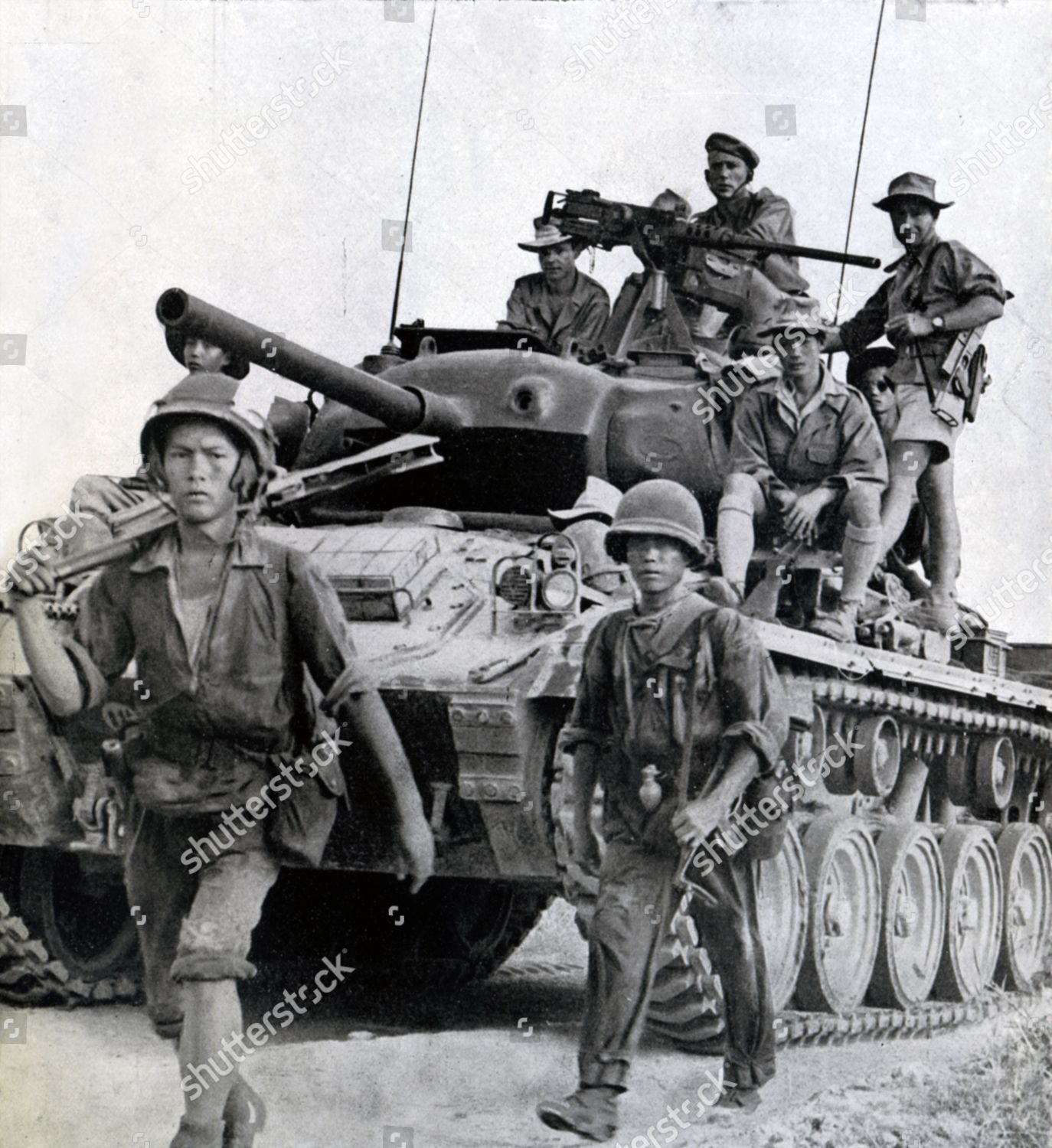 First Indochina War French Infantry Tank Editorial Stock Photo - Stock ...